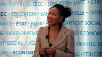 Yolande James présente son plan | Radio-Canada