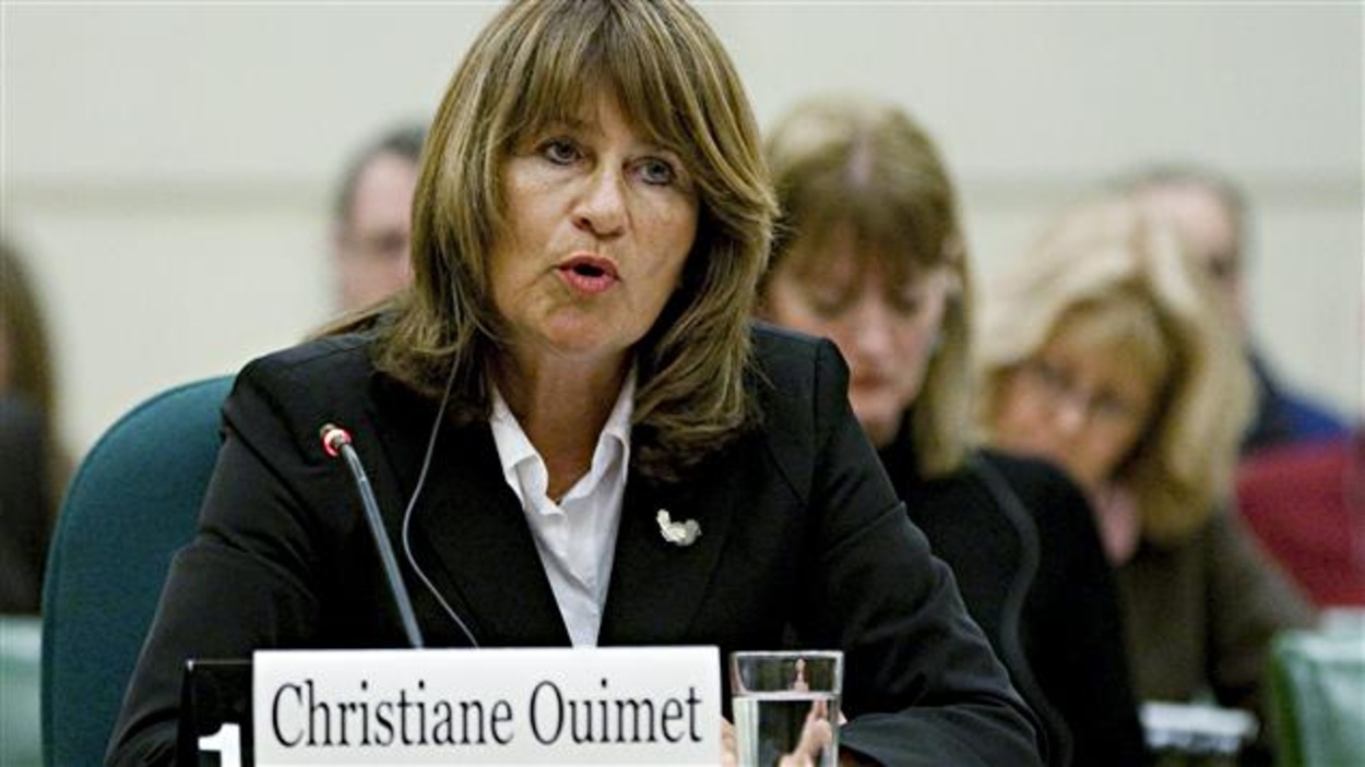 L'ex-commissaire Christiane Ouimet défend son intégrité | Radio-Canada