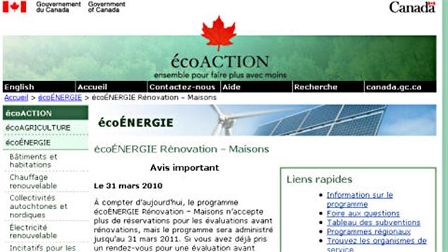 Financement prolongé du programme ÉnerGuide | Radio-Canada