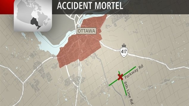 Un accident fait un mort dans le sud d'Ottawa | Radio-Canada