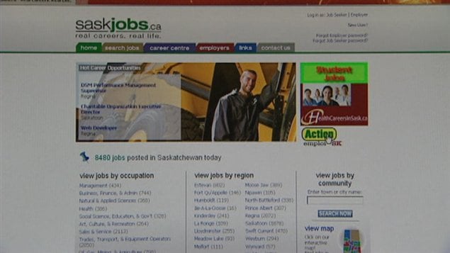 Popularité record du site de recherche d'emploi saskjobs.ca | Radio-Canada