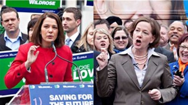 Dernier jour de campagne à Calgary pour Alison Redford et Danielle ...