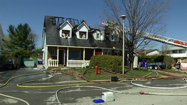 Incendie dans le secteur d'Aylmer à Gatineau | Radio-Canada