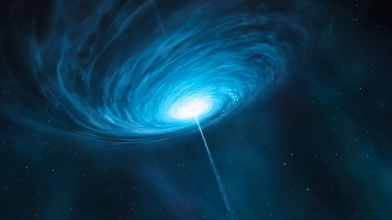 Au coeur d'un quasar lointain | Radio-Canada