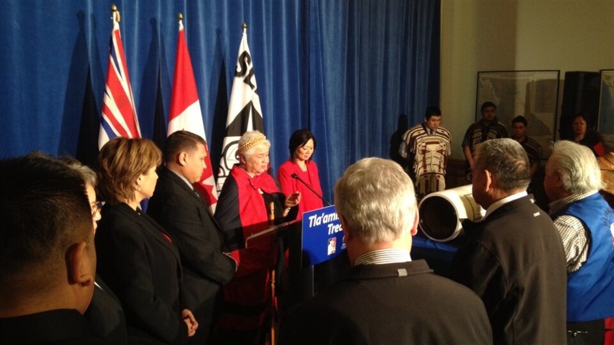 Le traité de la Première Nation Sliammon a franchi un pas | Radio-Canada