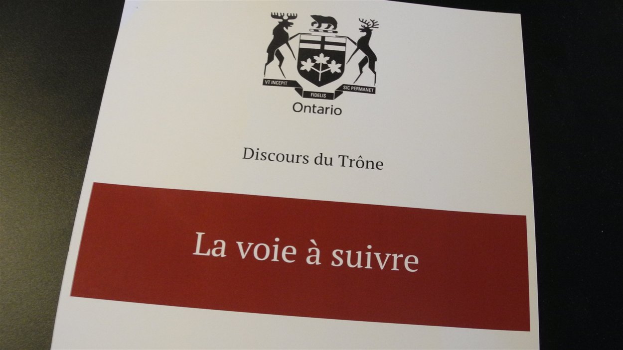 Discours du Trône en Ontario : élections évitées pour l'instant | Radio ...