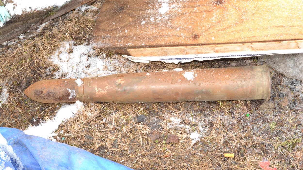 Découverte d'un obus à Fermont | Radio-Canada