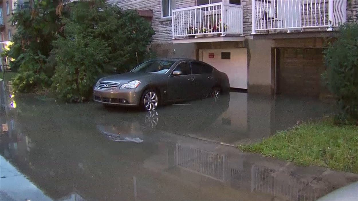 Pluies et inondations à Montréal-Nord | Radio-Canada