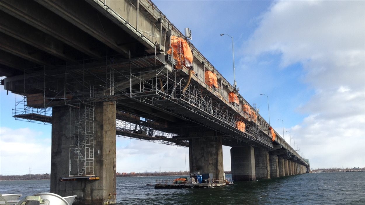 L'installation de la super-poutre du pont Champlain commence ce soir ...