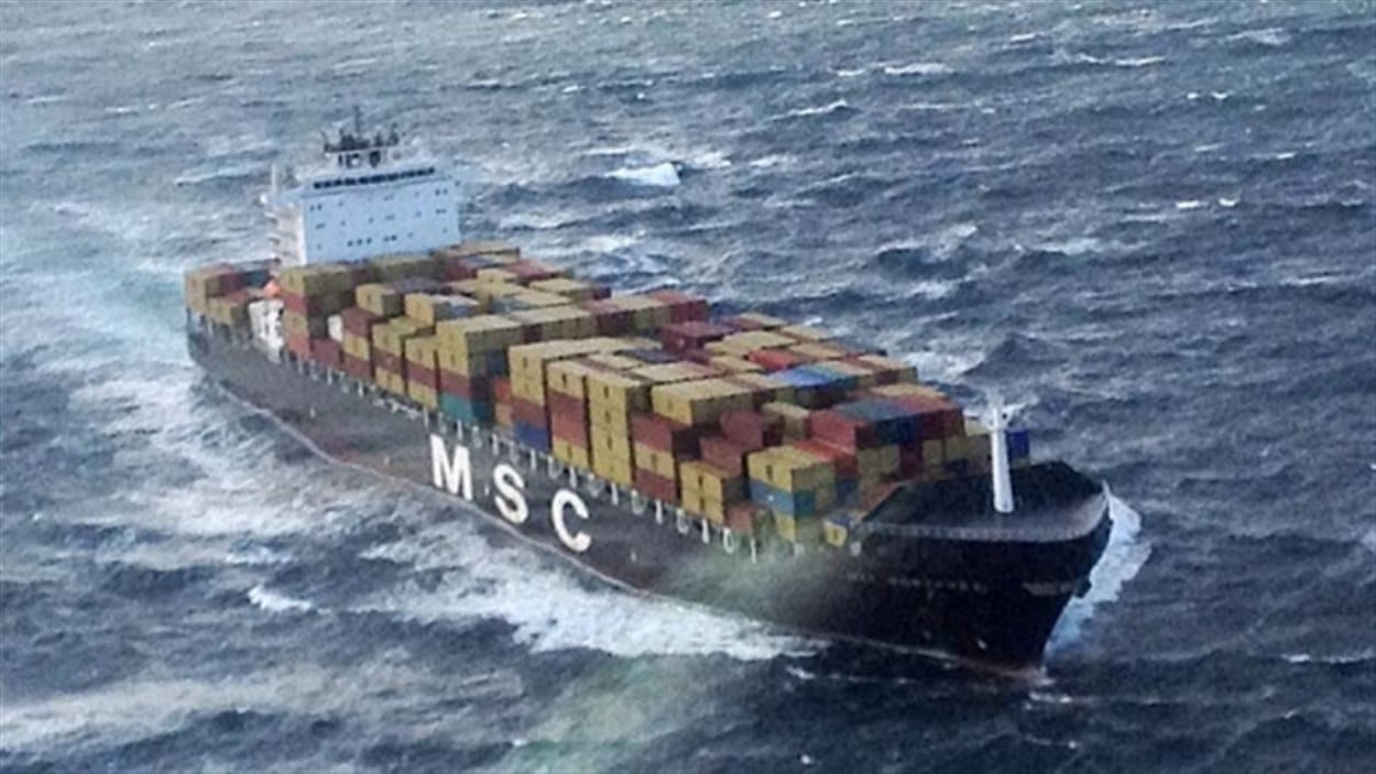 Le MSC Monterey toujours à Terre-Neuve | Radio-Canada