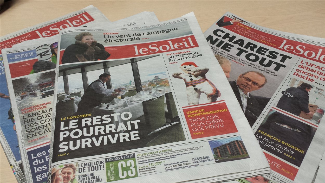 Le Soleil abolit une vingtaine de postes | Radio-Canada