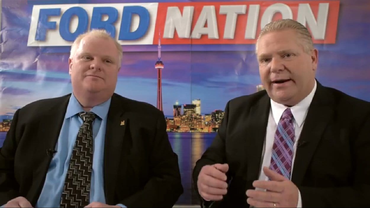 Rob et Doug Ford lancent une nouvelle émission sur YouTube | Radio-Canada
