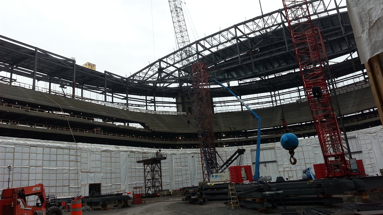 L'amphithéâtre complété à 35 % | Radio-Canada