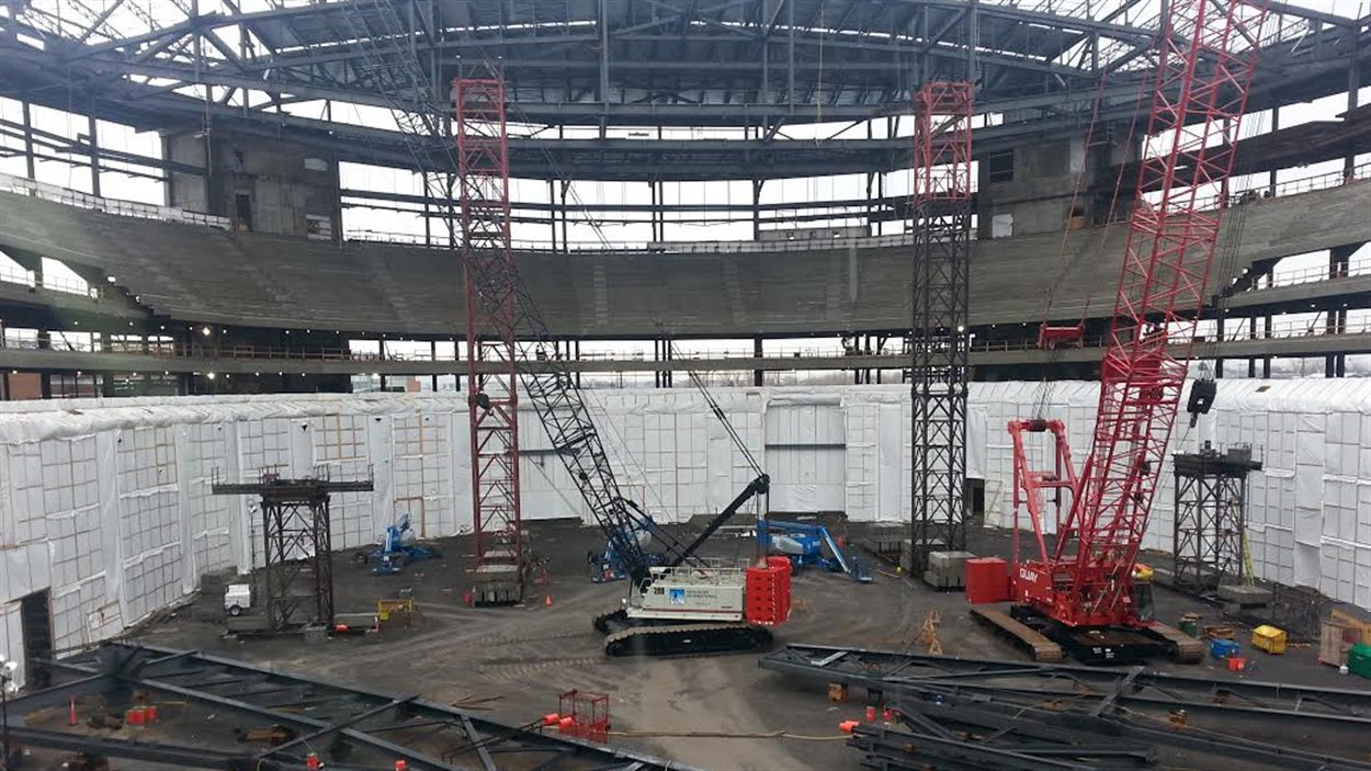 L'amphithéâtre complété à 35 % | Radio-Canada