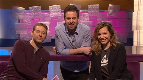 Avec Gabriel Sabourin, Patrice Robitaille et Magalie Lépine-Blondeau ...