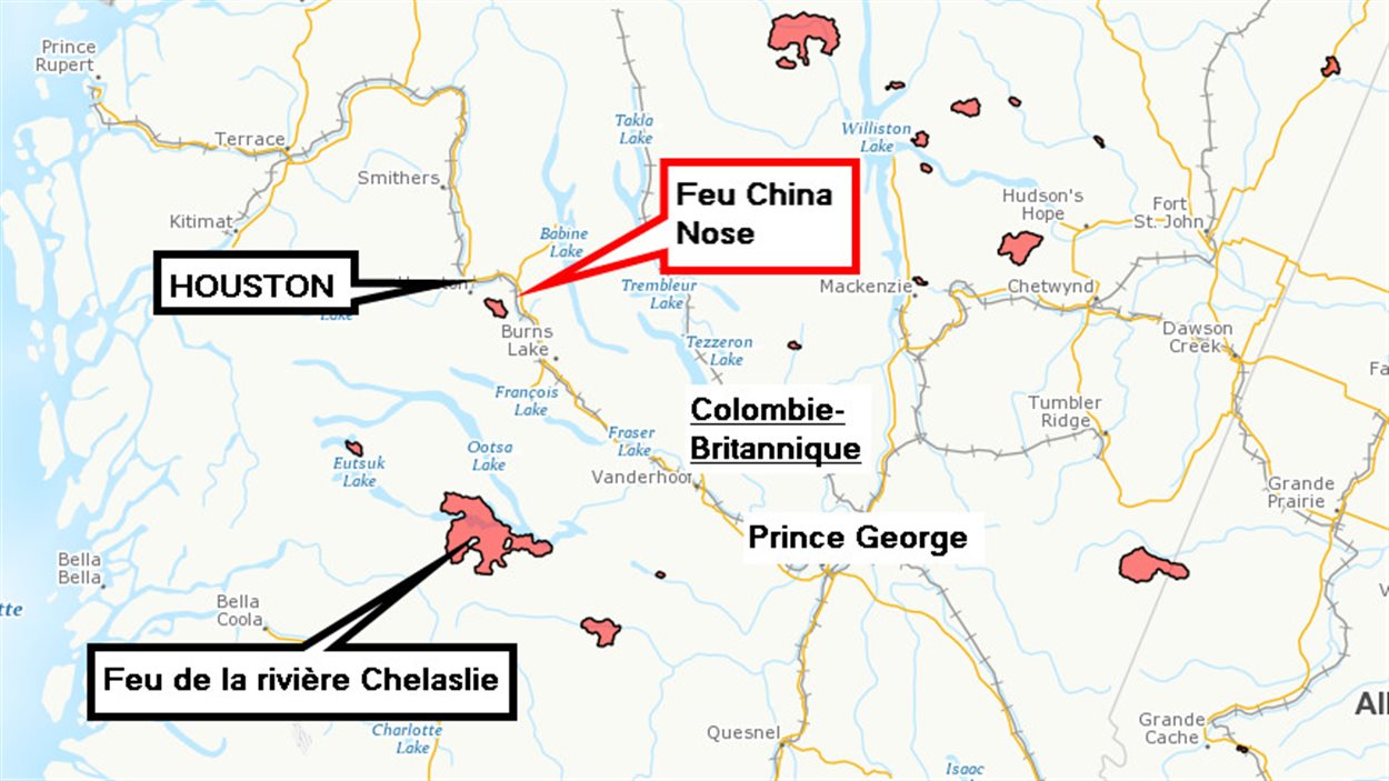 Feu de China Nose : ordre d'évacuation en vigueur à l'est de Houston ...