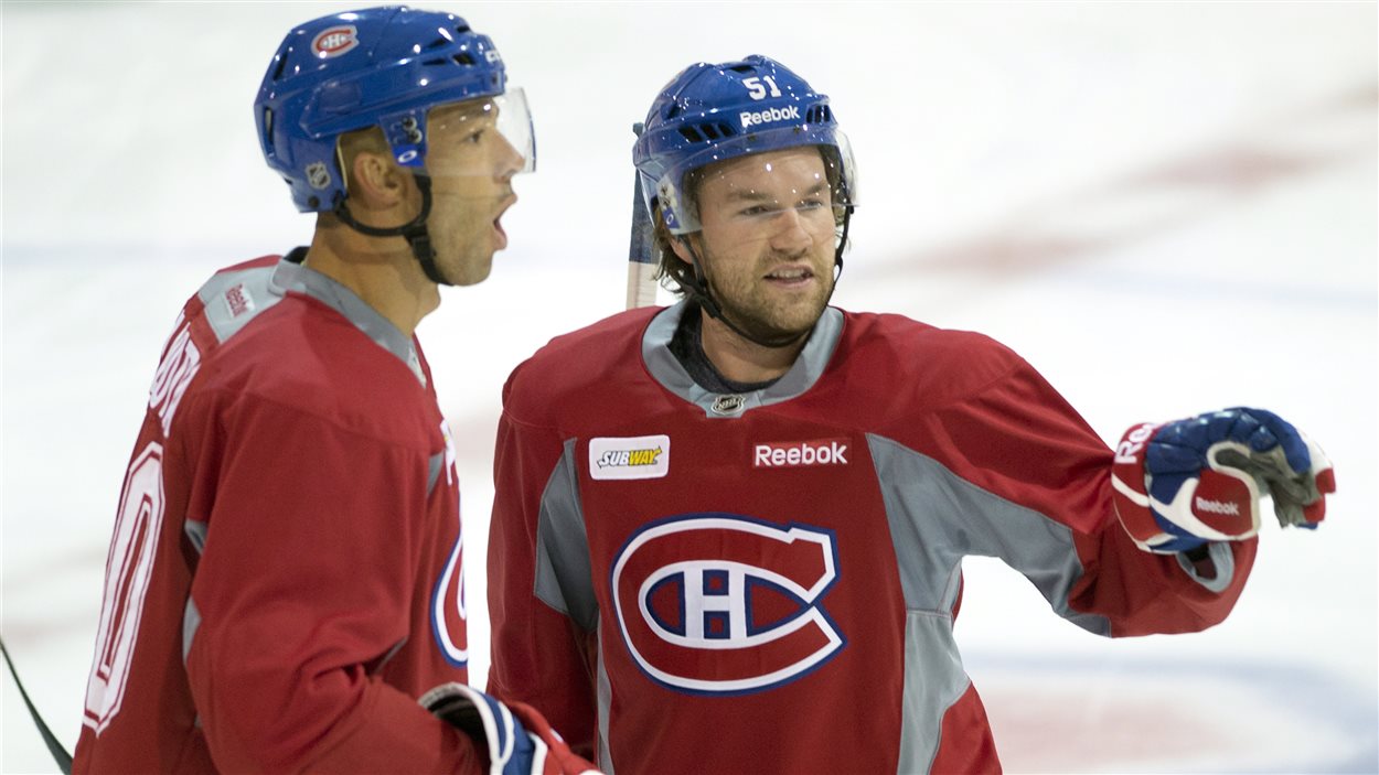Le trio de Desharnais domine au camp du Canadien | Radio-Canada