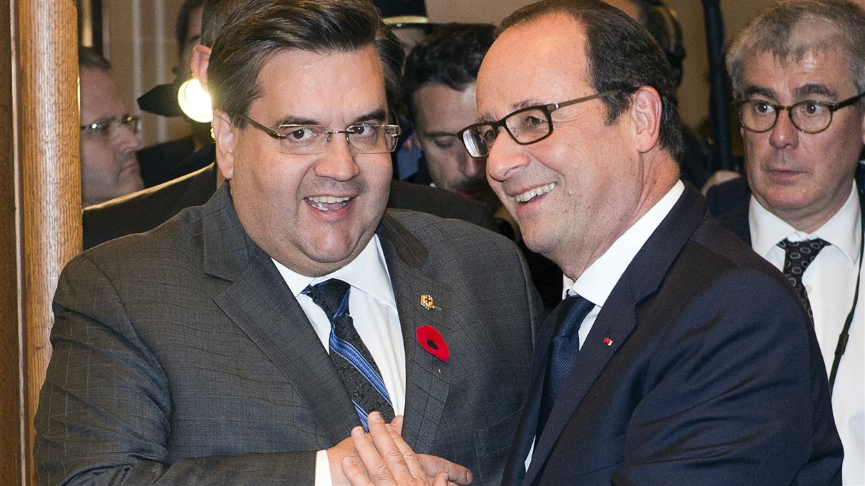 Hollande à Montréal : un puissant symbole, selon Coderre | Radio-Canada