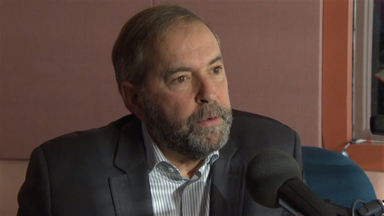 Thomas Mulcair donne son appui à Greg Selinger | Radio-Canada