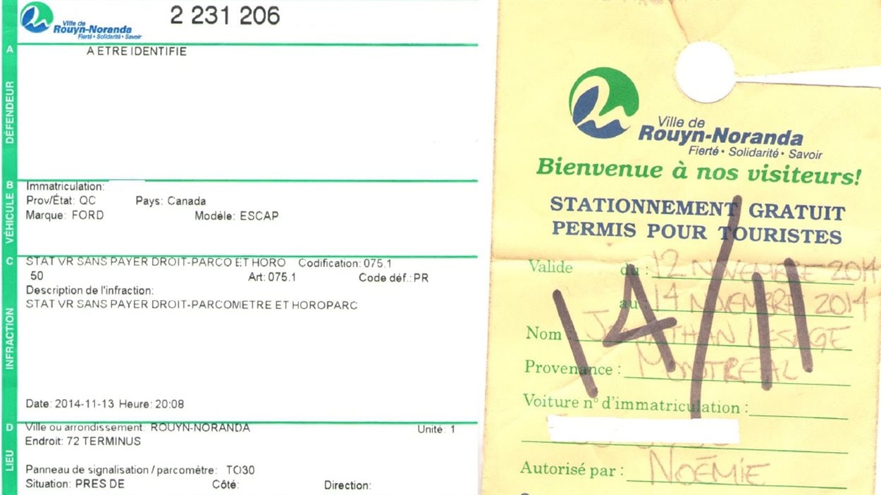 Tout ça pour un constat d'infraction de 25$ | Radio-Canada