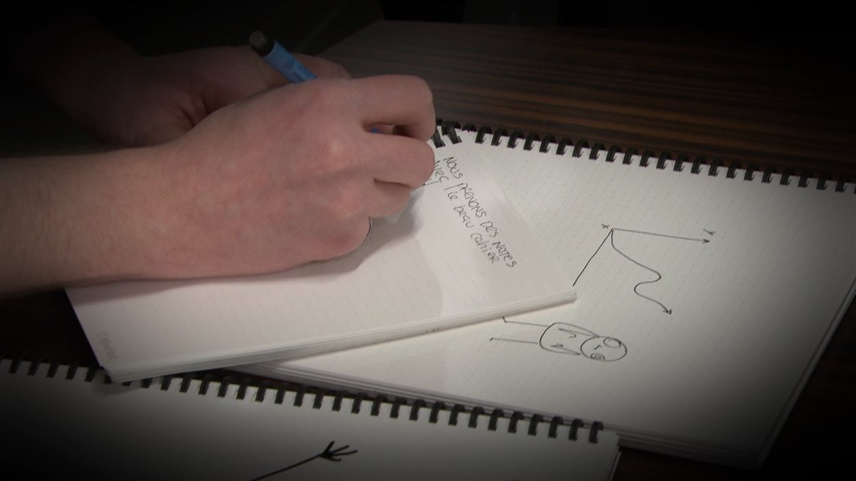 Un cahier de notes innovant et écologique : le Wipebook | Radio-Canada