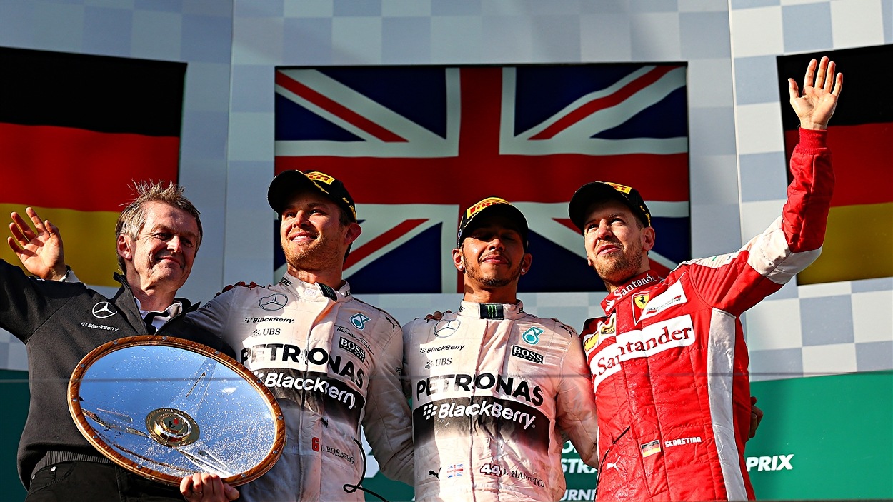 Hamilton gagne à Melbourne. Vettel troisième | Radio-Canada