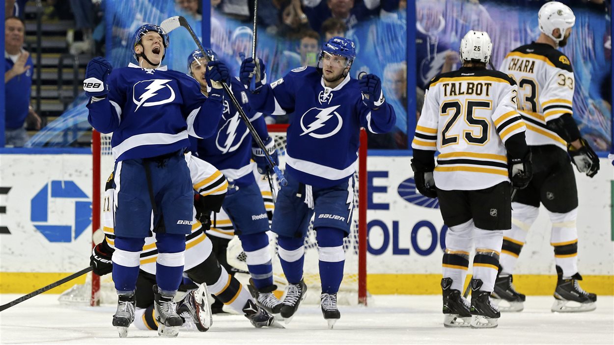 Victoire du Lightning contre les Bruins | Radio-Canada
