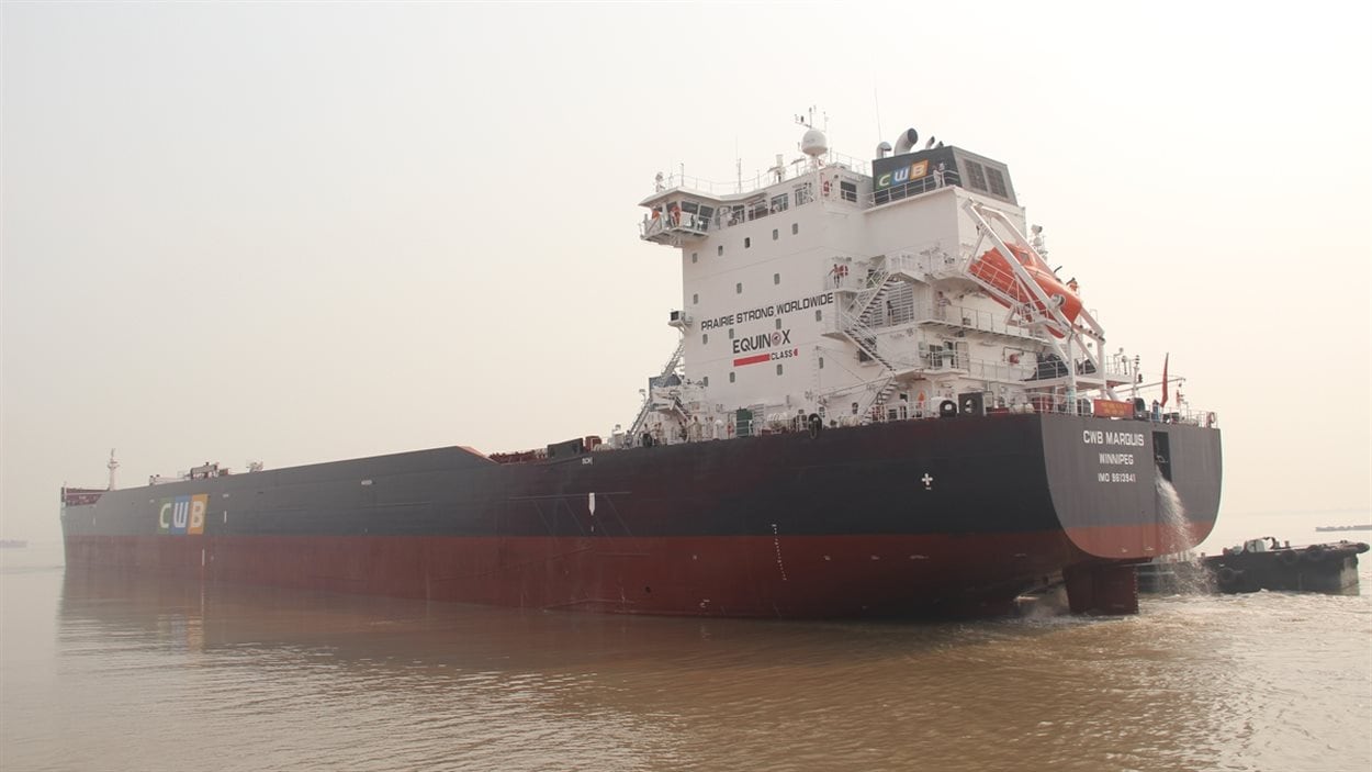 Un vraquier s'est échoué dans la Voie maritime | Radio-Canada