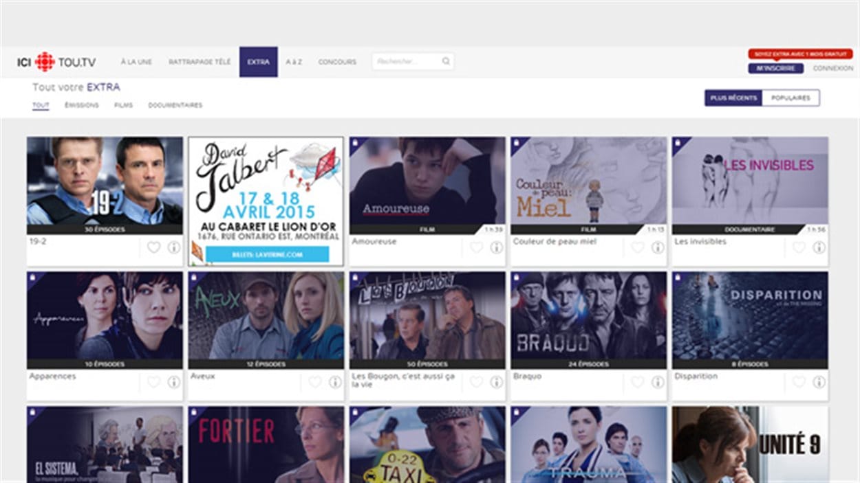Les abonnés du volet payant d'ICI Tou.tv seront les premiers à s ...
