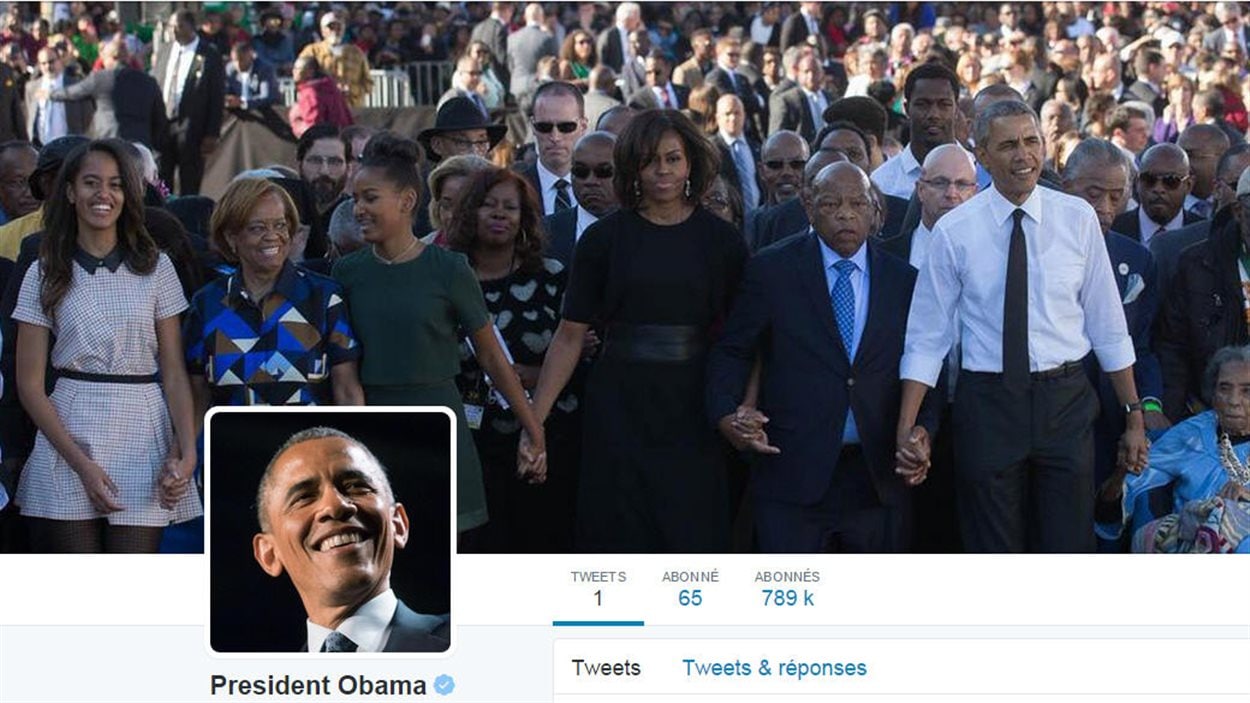 Barack Obama fait une entrée remarquée sur Twitter | Radio-Canada