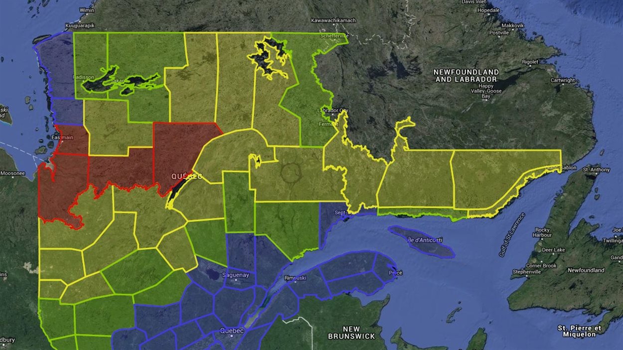 Les équipes de la SOPFEU mobilisées au nord de la région | Radio-Canada