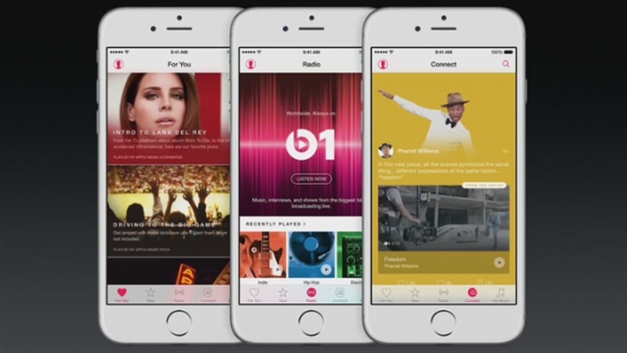 Apple Music lancé aujourd’hui; Spotify retient son souffle | Radio-Canada