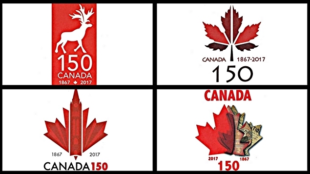 Le logo du 150e anniversaire de la Confédération critiqué | Radio-Canada