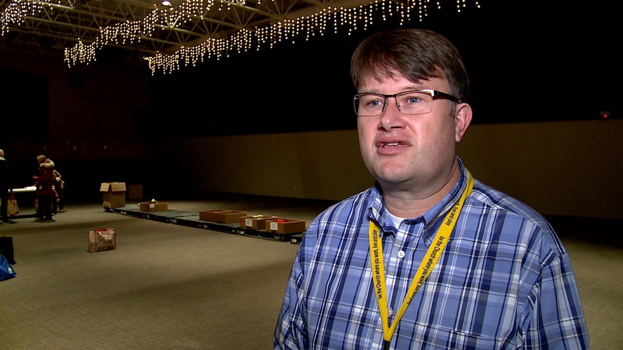 Un dimanche où des paniers de Noël ont remplacé les chants et le sermon ...