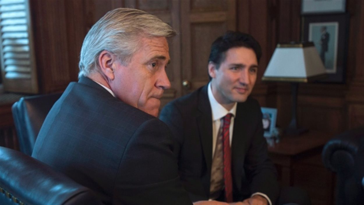 Rencontre entre Justin Trudeau et Dwight Ball | Radio-Canada