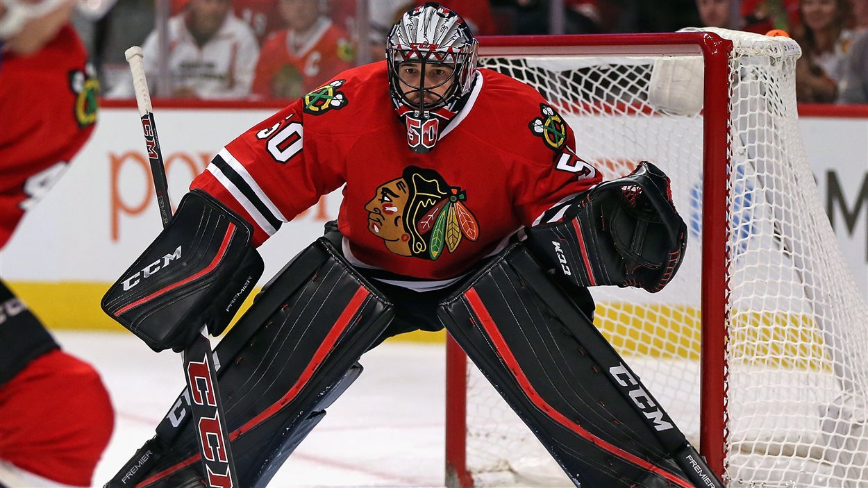 Corey Crawford première étoile de la semaine dans la LNH | Radio-Canada