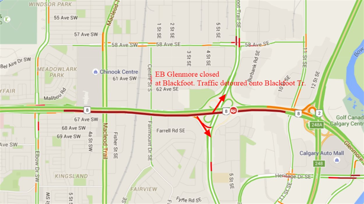Calgary : des débris causent des crevaisons sur Glenmore Trail | Radio ...