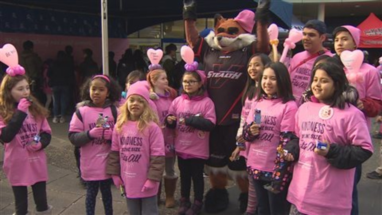 Le chandail rose combat l’intimidation à l’école | Radio-Canada