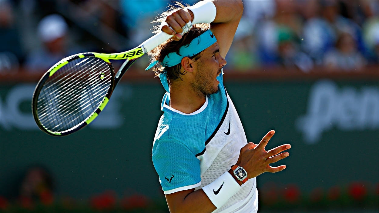 Rafael Nadal en huitièmes de finale à Indian Wells | Radio-Canada