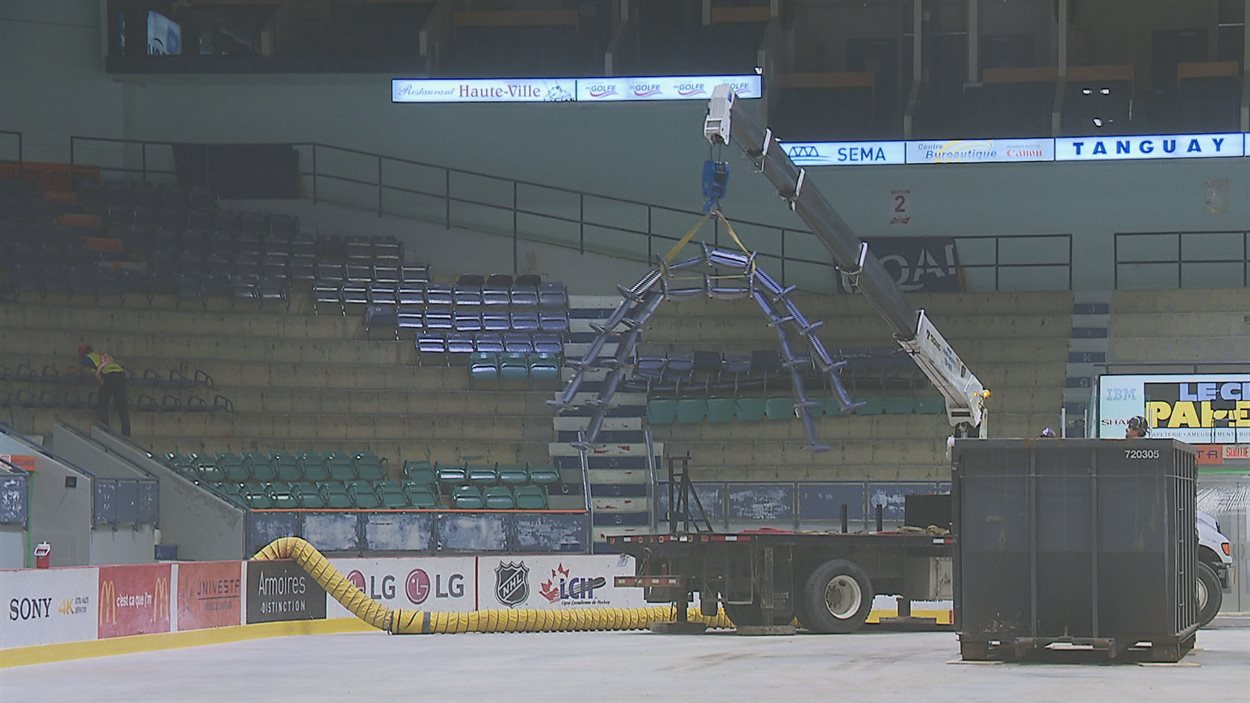 Travaux presque terminés au Colisée de Rimouski | Radio-Canada