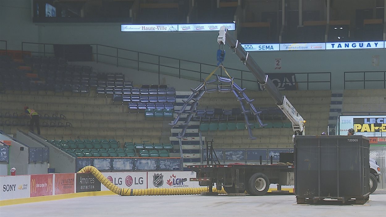 Travaux presque terminés au Colisée de Rimouski | Radio-Canada