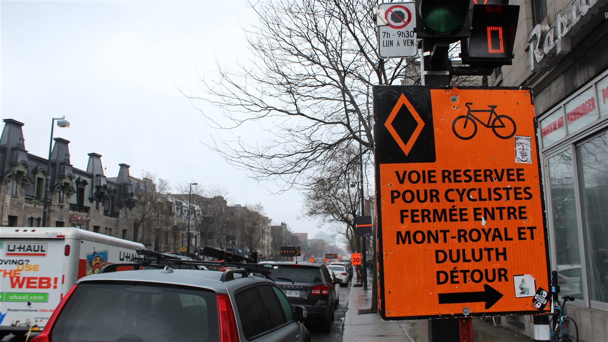 Piétons et cyclistes : attention aux chantiers à Montréal | Radio-Canada