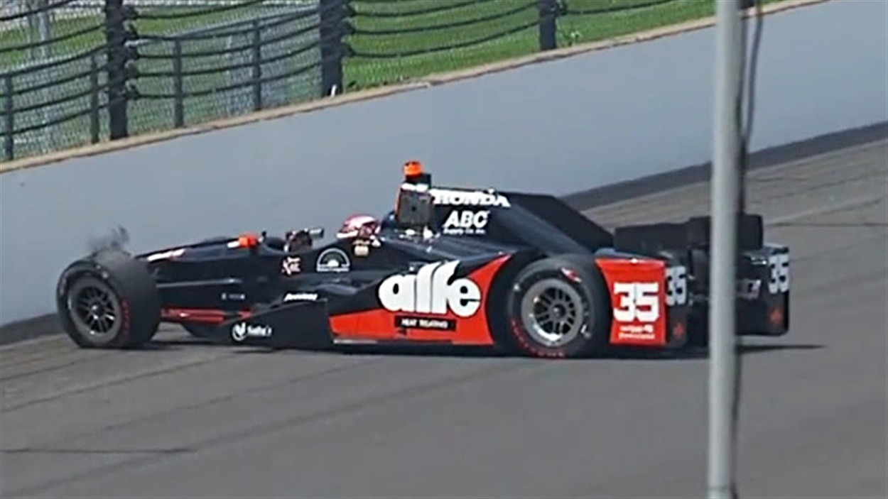 Tagliani sort de piste à Indianapolis, Hinchcliffe partira en tête ...