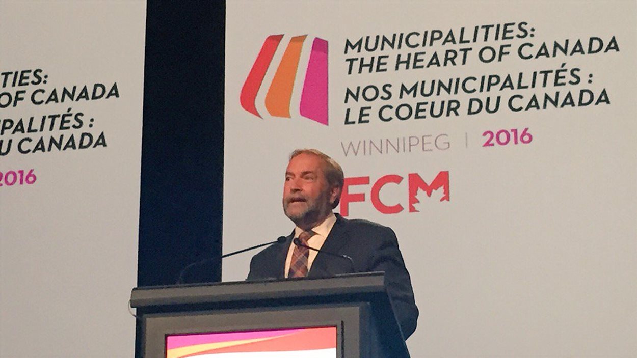 Winnipeg : Thomas Mulcair de passage au congrès de la Fédération ...