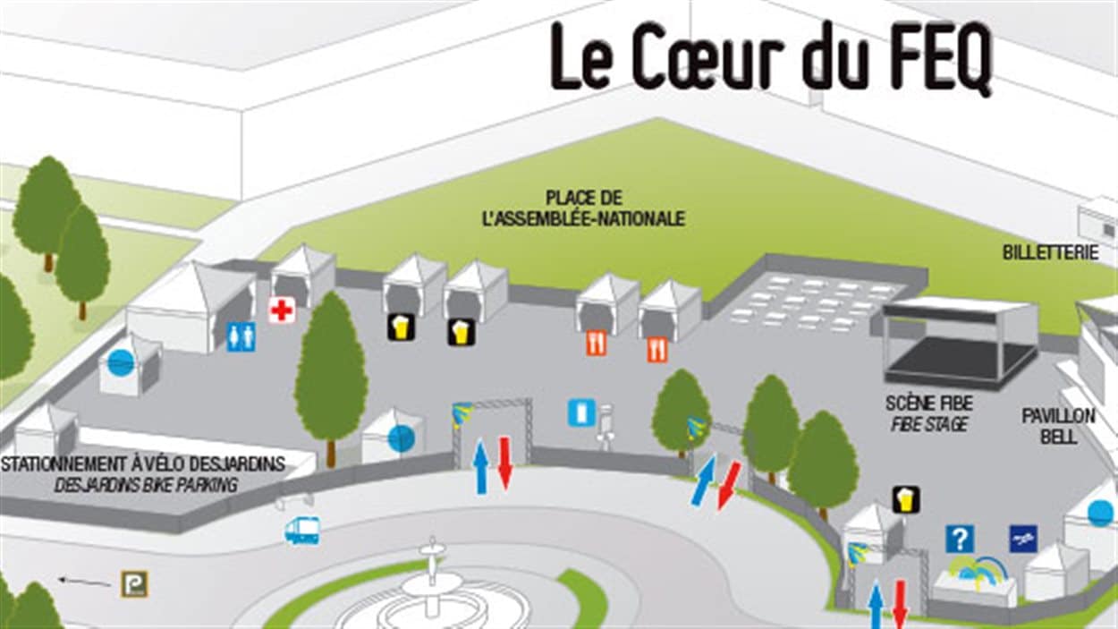 Le Cœur du FEQ déménage devant l'Assemblée nationale | Radio-Canada