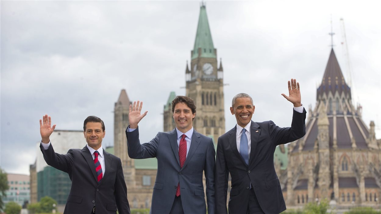 Ottawa accueille les dirigeants des États-Unis et du Mexique | Radio-Canada