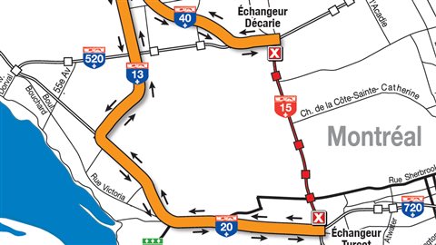 L'autoroute Décarie est fermée | Radio-Canada