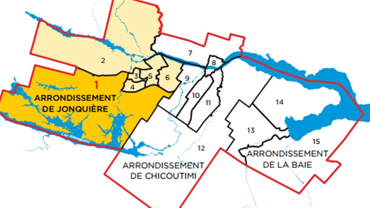 La nouvelle carte électorale de Saguenay rendue publique | Radio-Canada