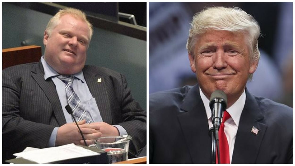 Des similitudes entre le discours de Donald Trump et celui de Rob Ford ...